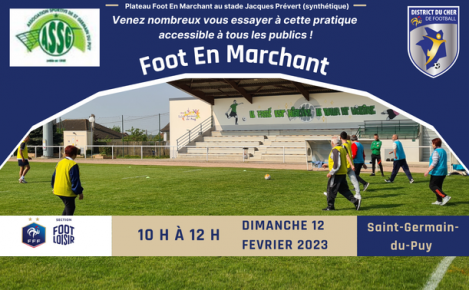 Plateau Foot en Marchant – DISTRICT DU CHER DE FOOTBALL